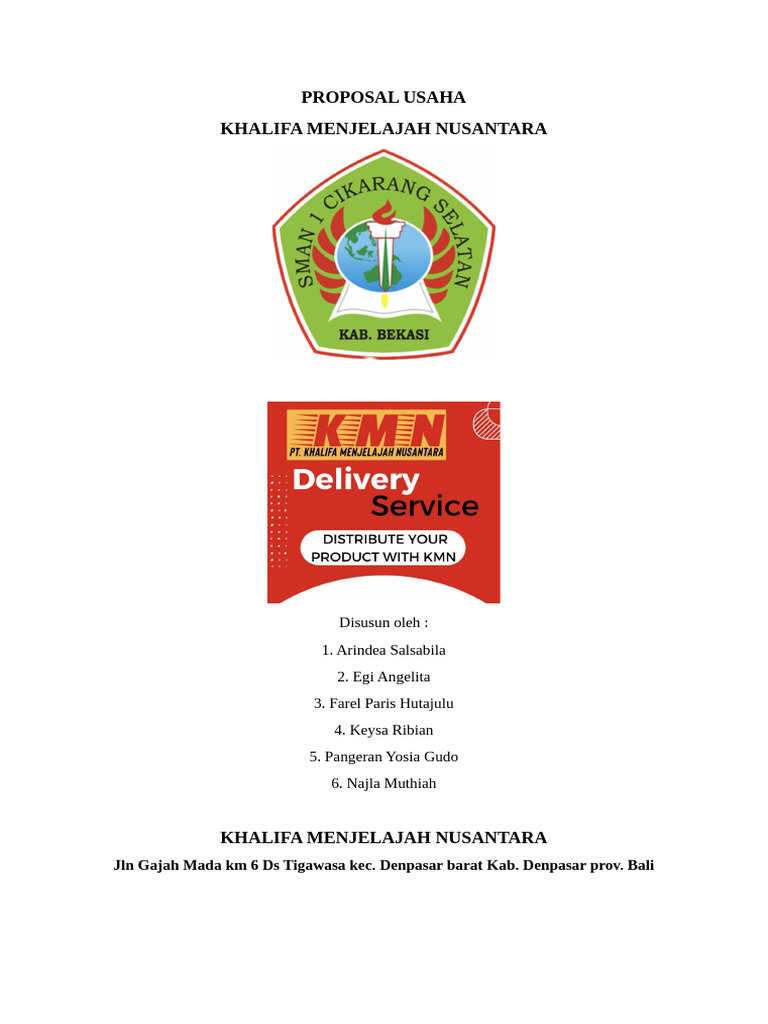 Proposal Usaha Ekspedisi KNN | PDF