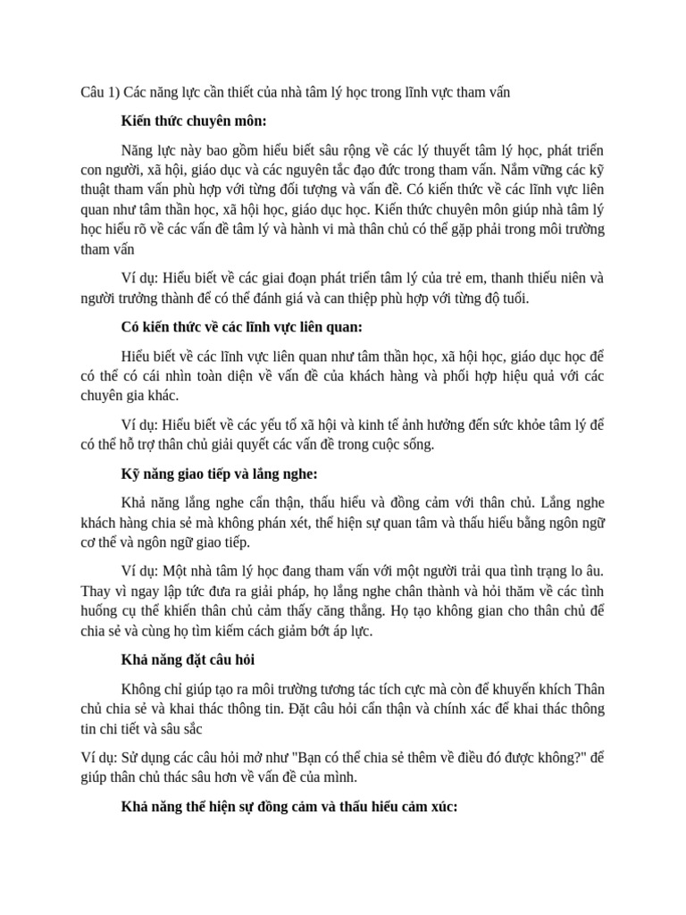 Năng L C Nhà TLH | PDF