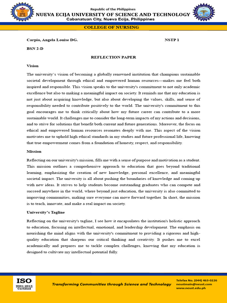 Carpio, Angela Louise DG. NSTP | PDF