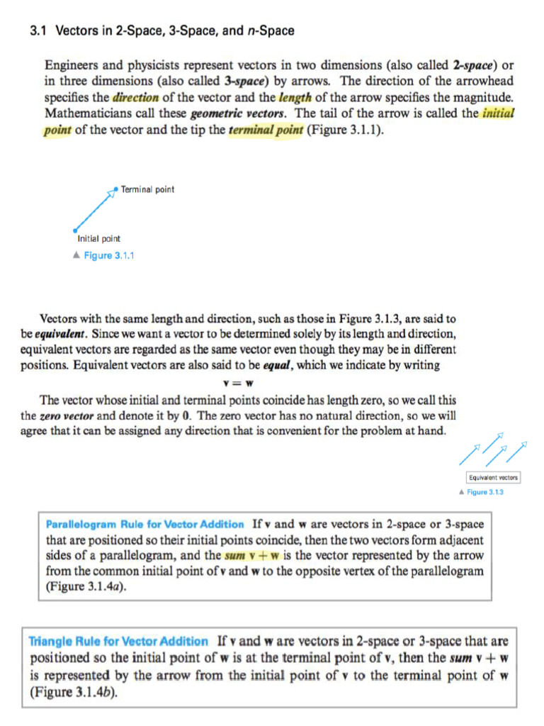 Lecture1 Vectors | PDF