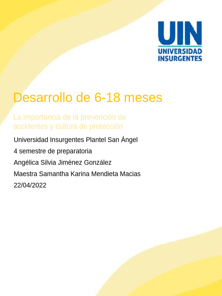 Desarrollo de 6-18 Meses | PDF