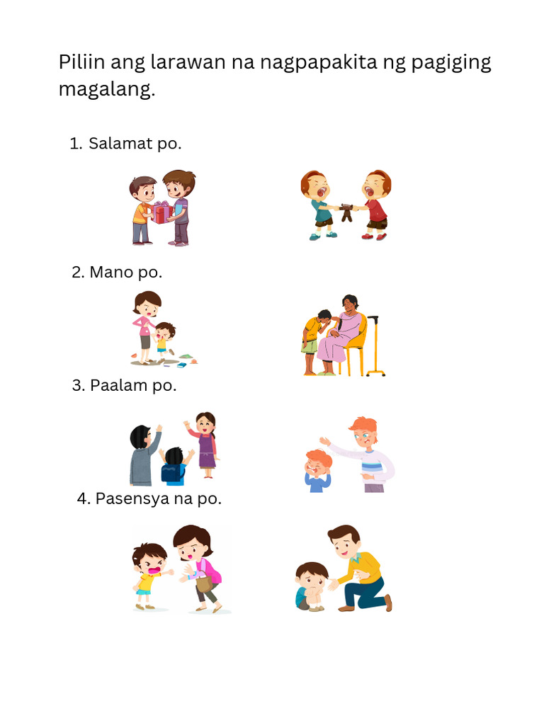 Paggamit NG Po at Opo | PDF