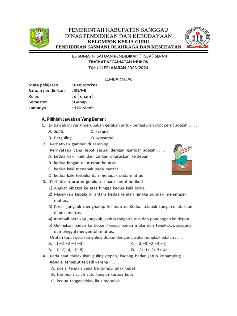 Uts Kelas 6 Semester 2 | PDF