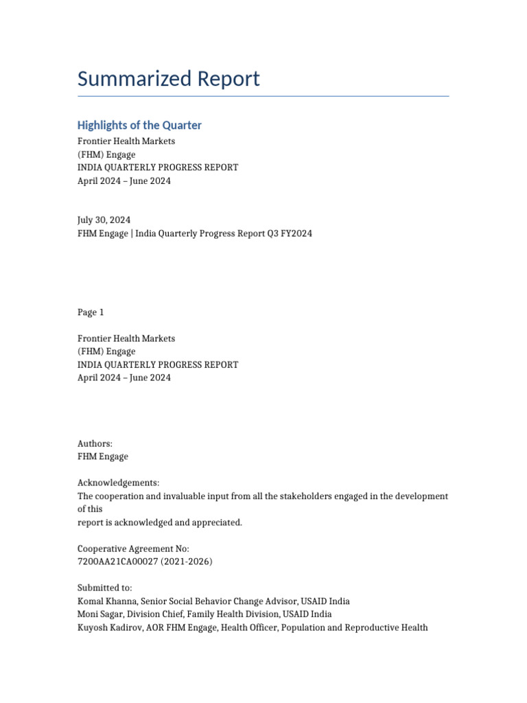 summarized_report | PDF