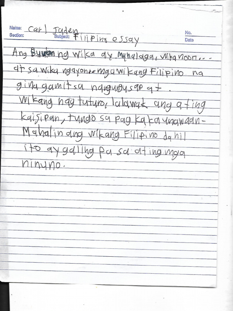 G7 - Filipino Essay Buwan NG Wika | PDF