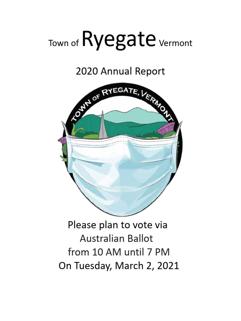 ryegate town report 2021 | PDF