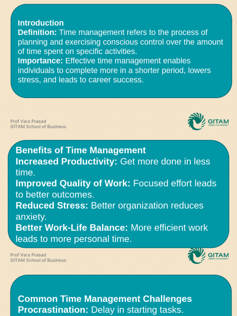 Time Management | PDF