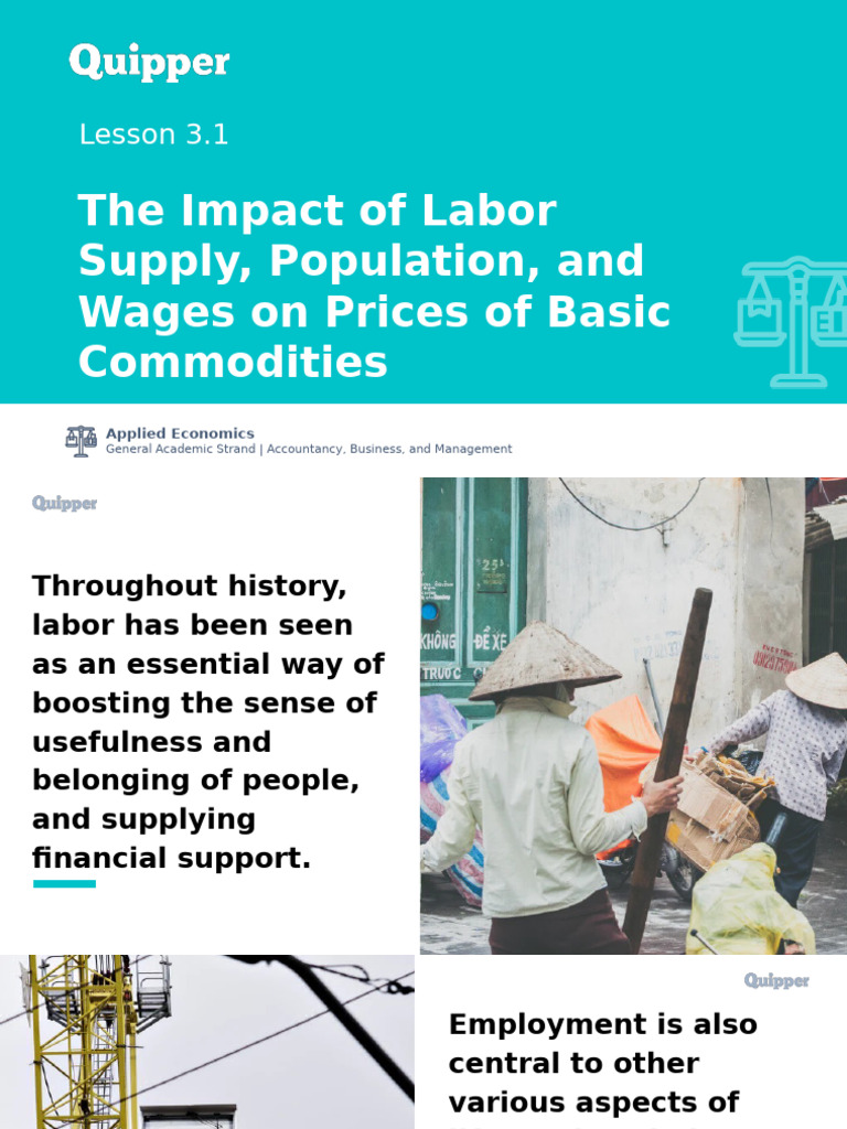 The Impact of Labor Supply Population and Wages On Prices of Basic ...