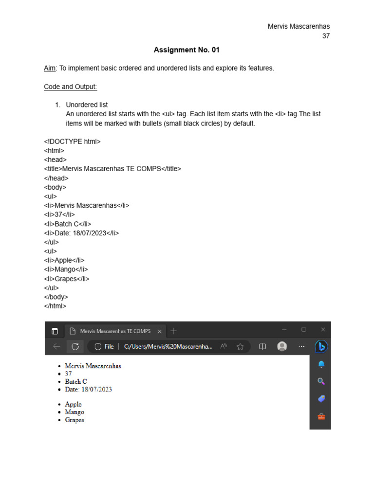 Assignment No 01 IP | PDF