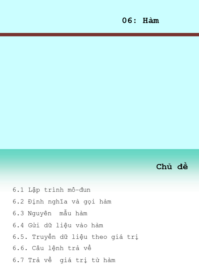 06. Functions(VN) | PDF