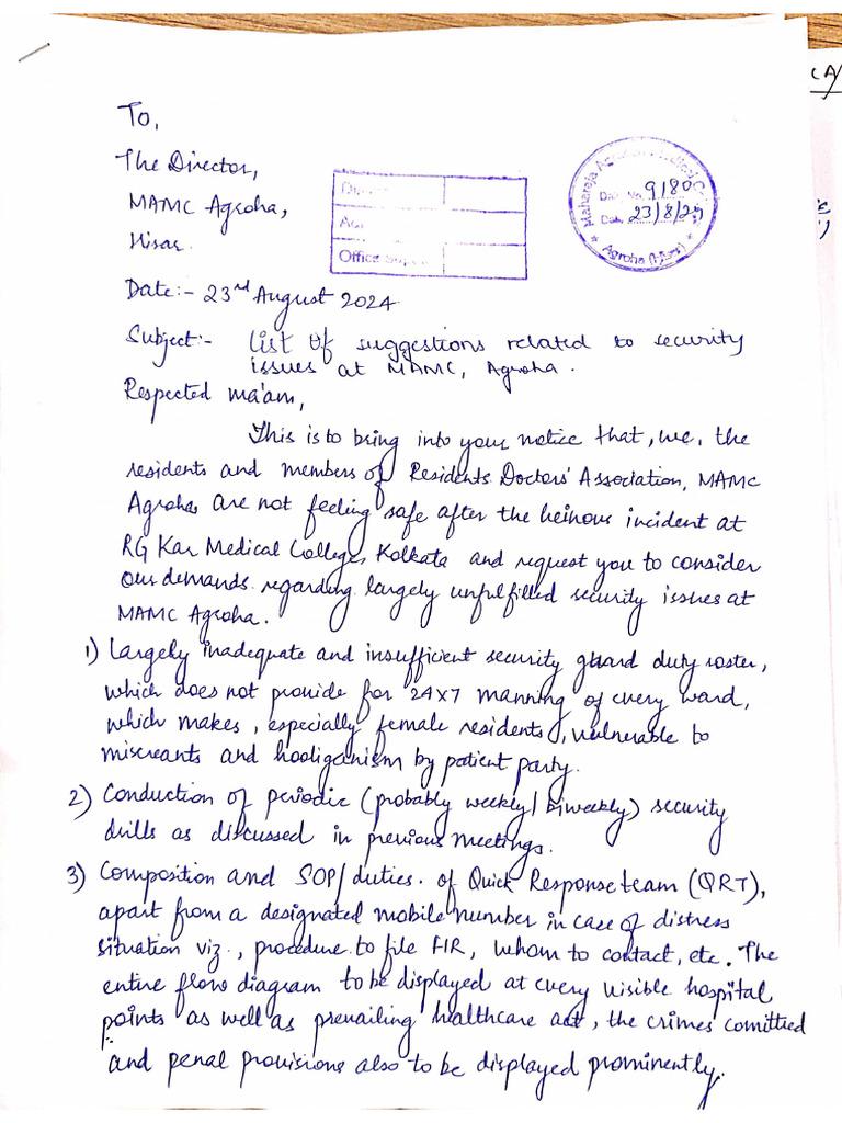 RDA - Letter& MGT Response | PDF