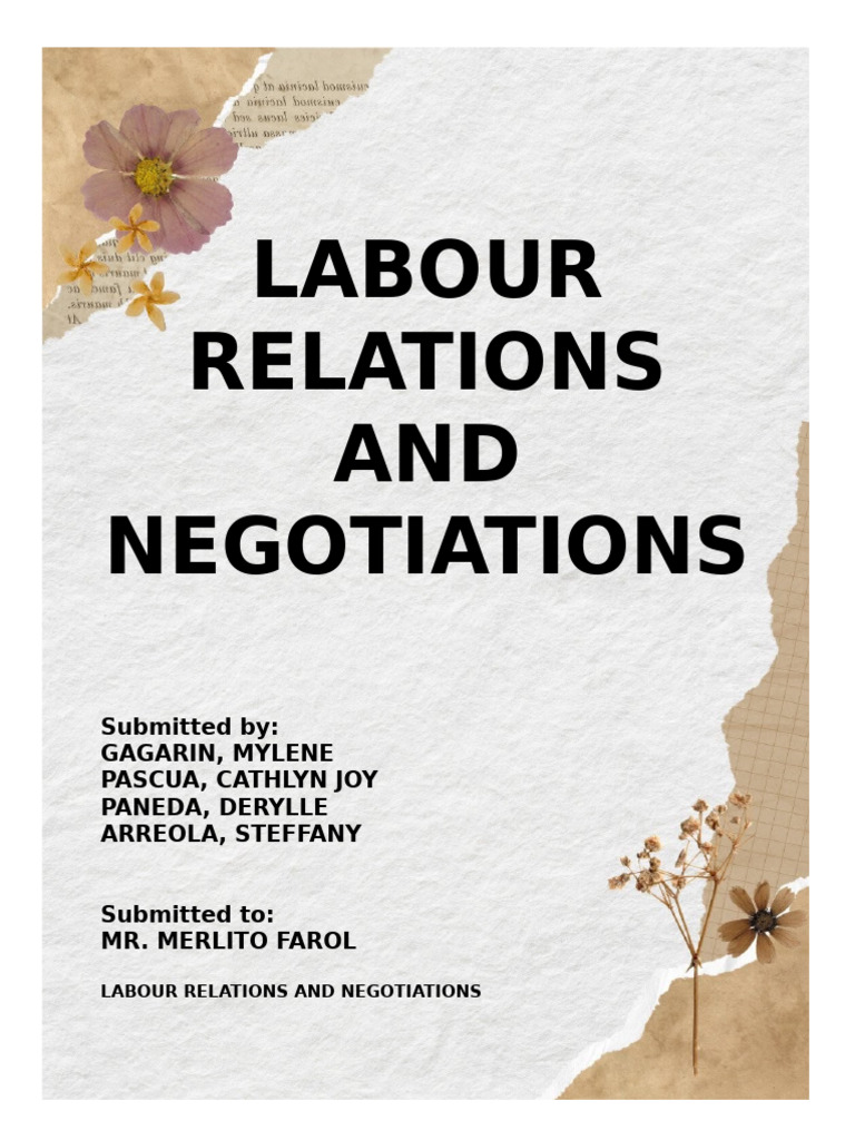 Labor Relation Pdf