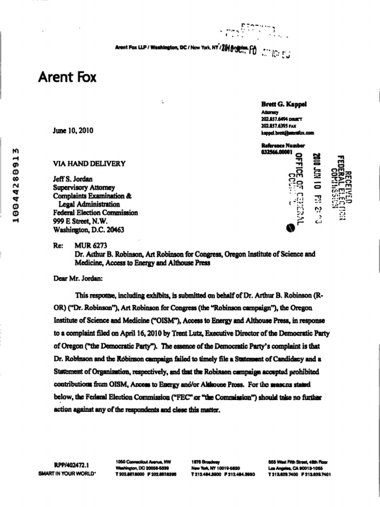 Arent Fox: Brett G.Kappd | PDF