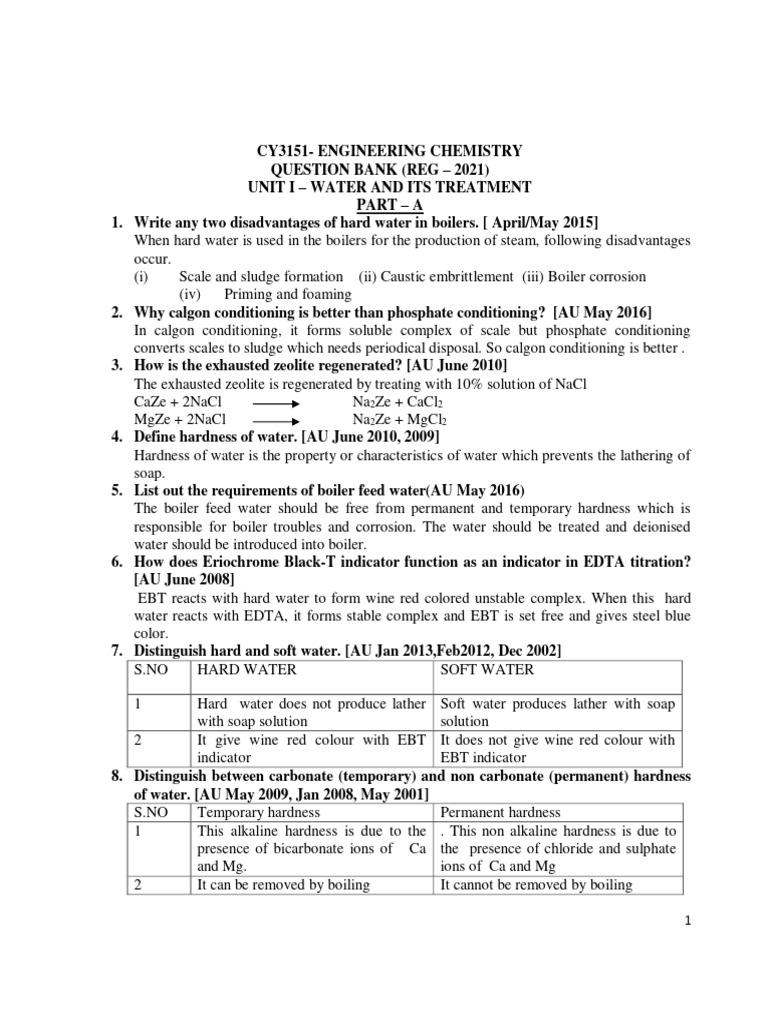 CY3151 2 Marks and 8 Marks With Answers | PDF