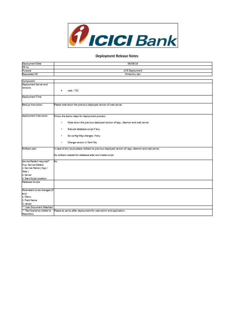CUG Deployment Note - UK - CR - DT - 06092024 | PDF