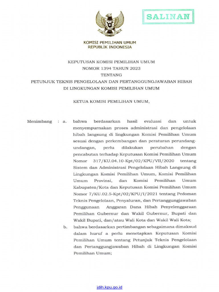 Segala Template Adhoc Pilkada Pekanbaru Tahun 2024 | PDF