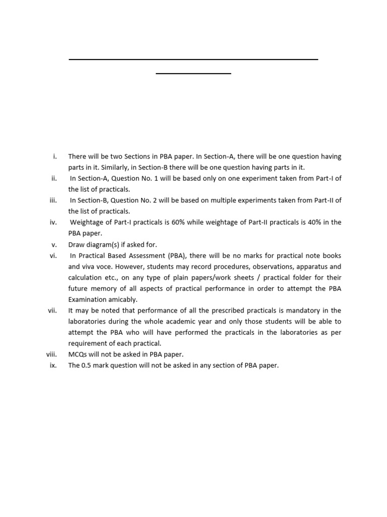 Final Model Quesiton Paper PBA Physics SSC-II | PDF