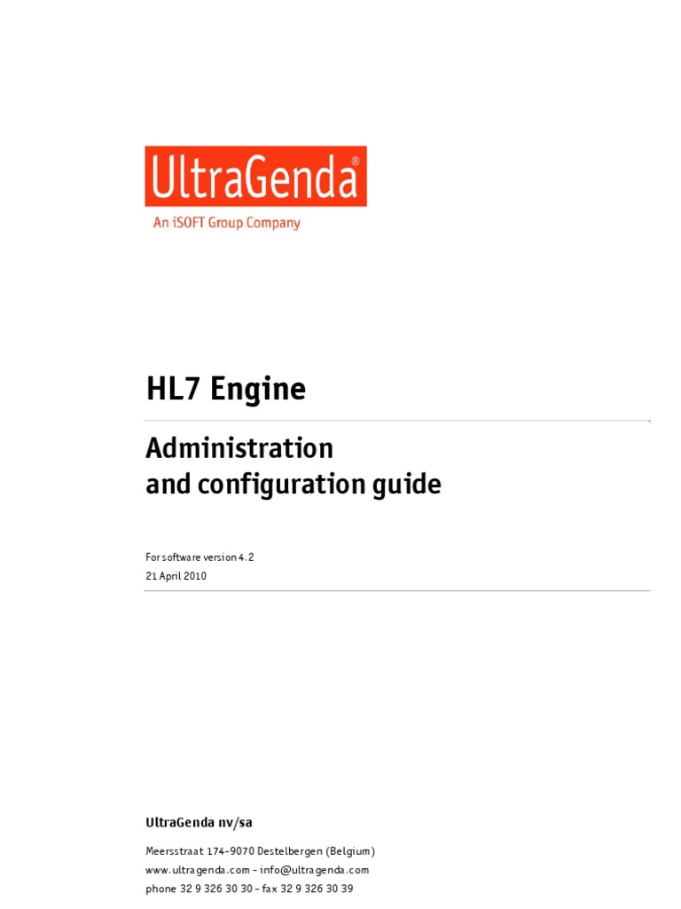 HL7 Engine: Administration and Configuration Guide | PDF | Transmission ...