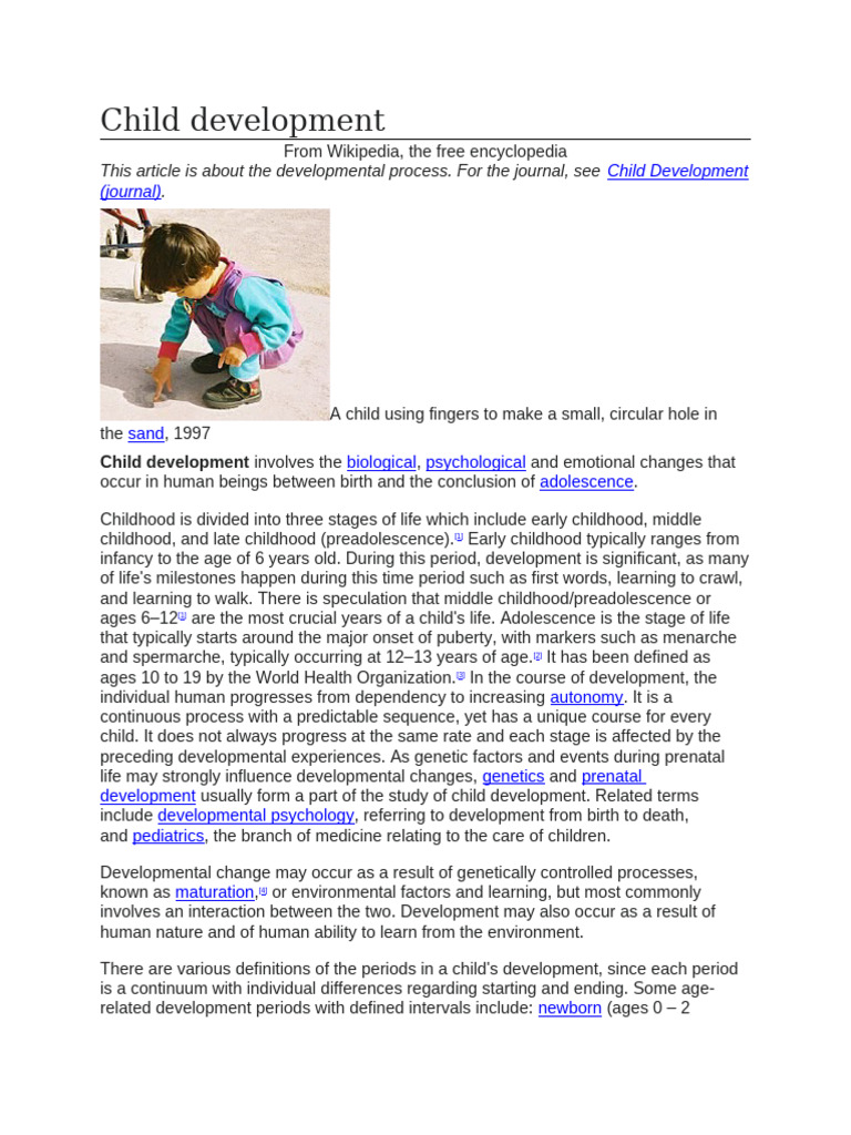 Child Development | PDF