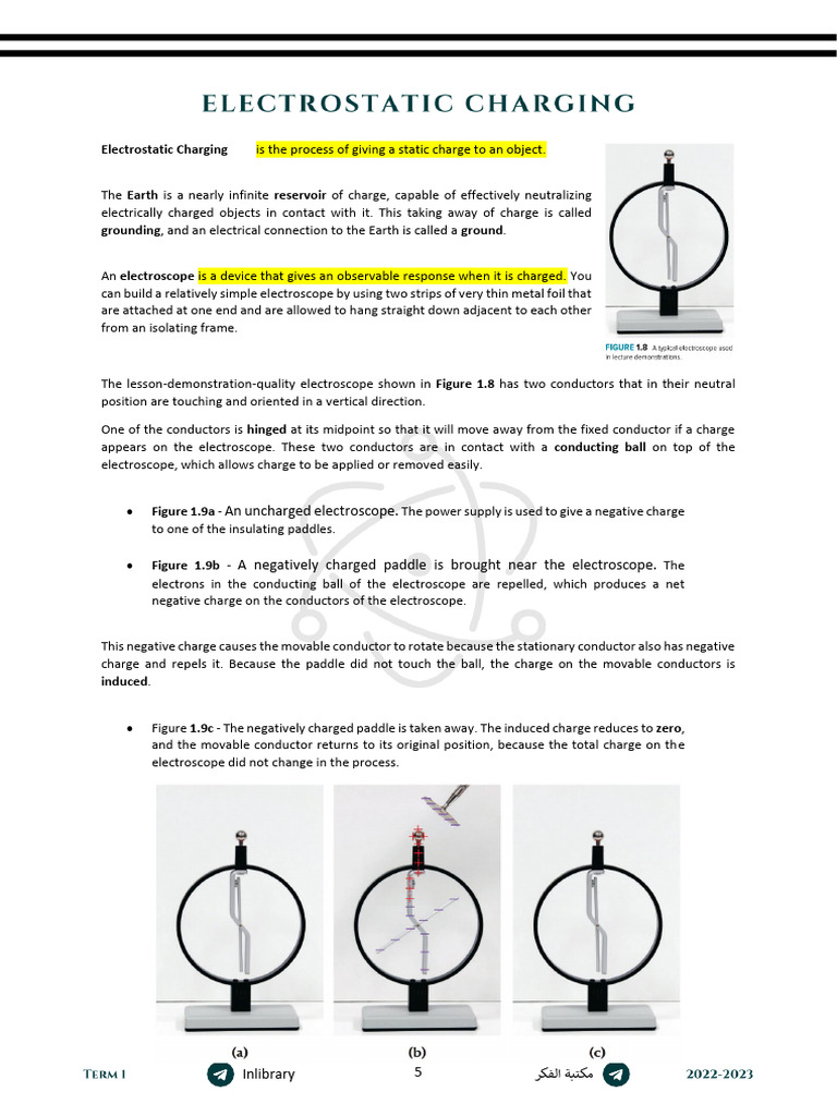 1.4 - Electrostatic Charging - Summary | PDF