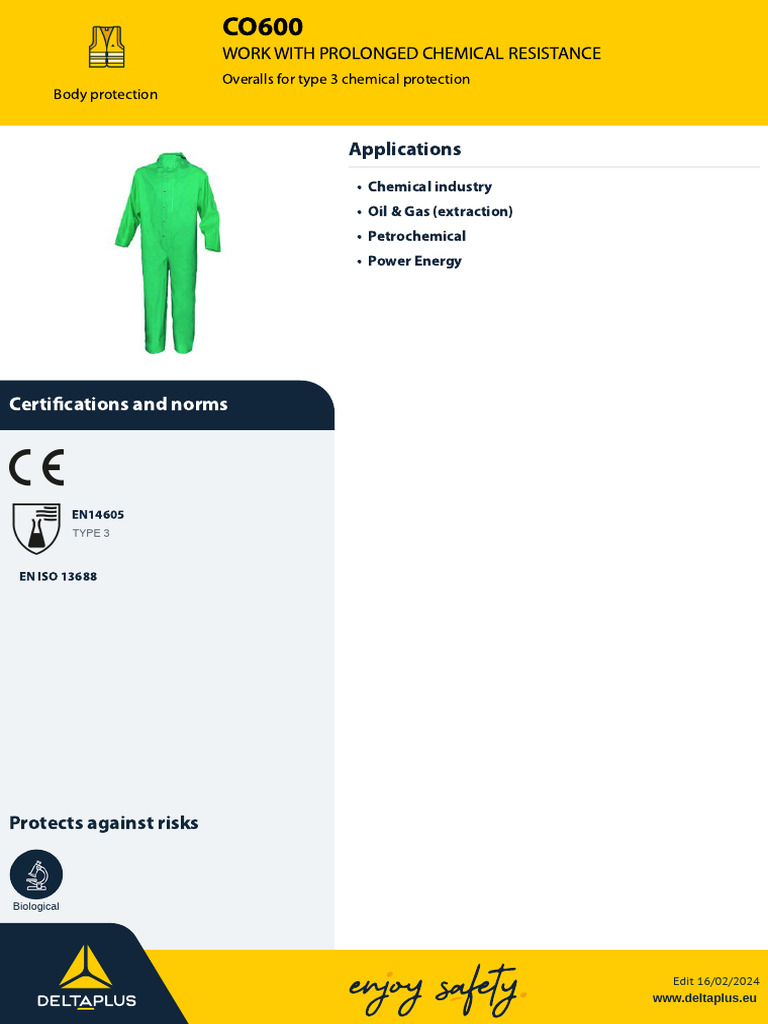 CO600 Technical-Sheet EN | PDF