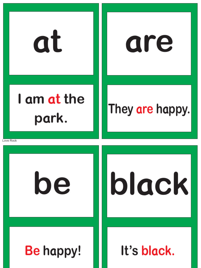 Sight_words_card_game_part_2 | PDF