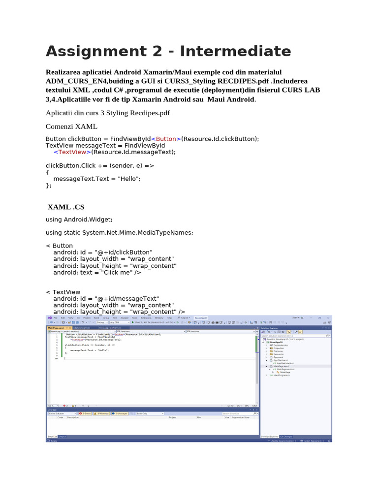DAM Assigment 2 Intermediate | PDF