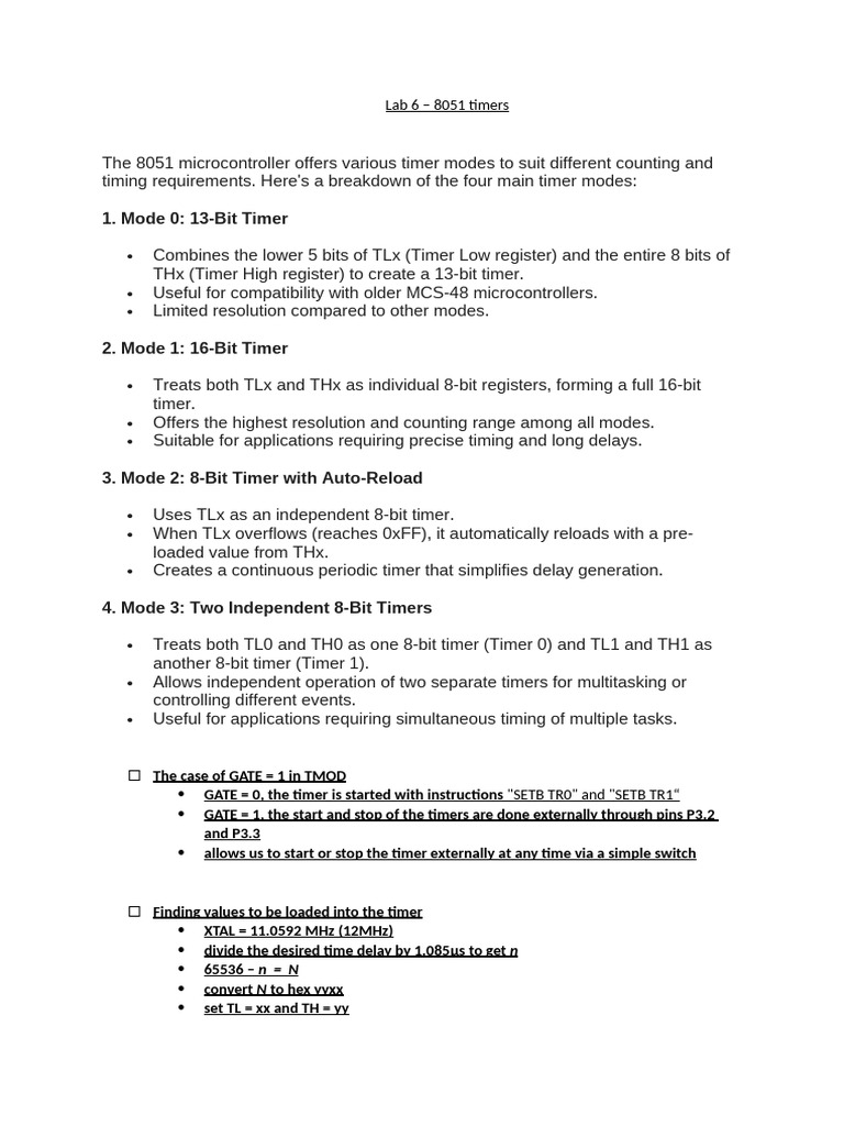 Lab 6 - timers | PDF