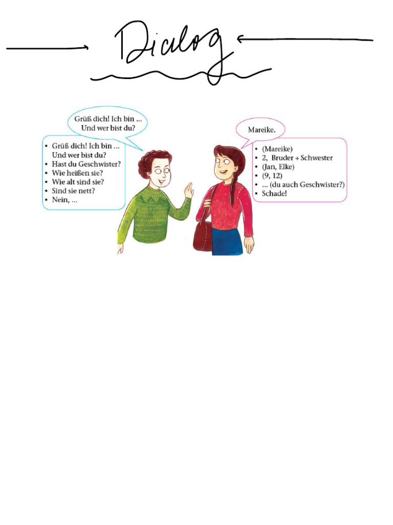 Dialog and Verbs Conjugation | PDF