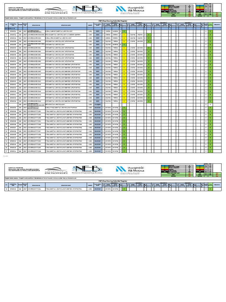1.2 -Shop Drawing Register | PDF