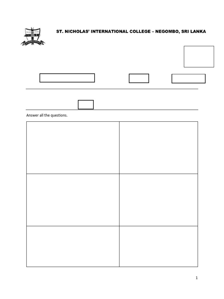 Form 1 -Mathematics (Home Work) | PDF