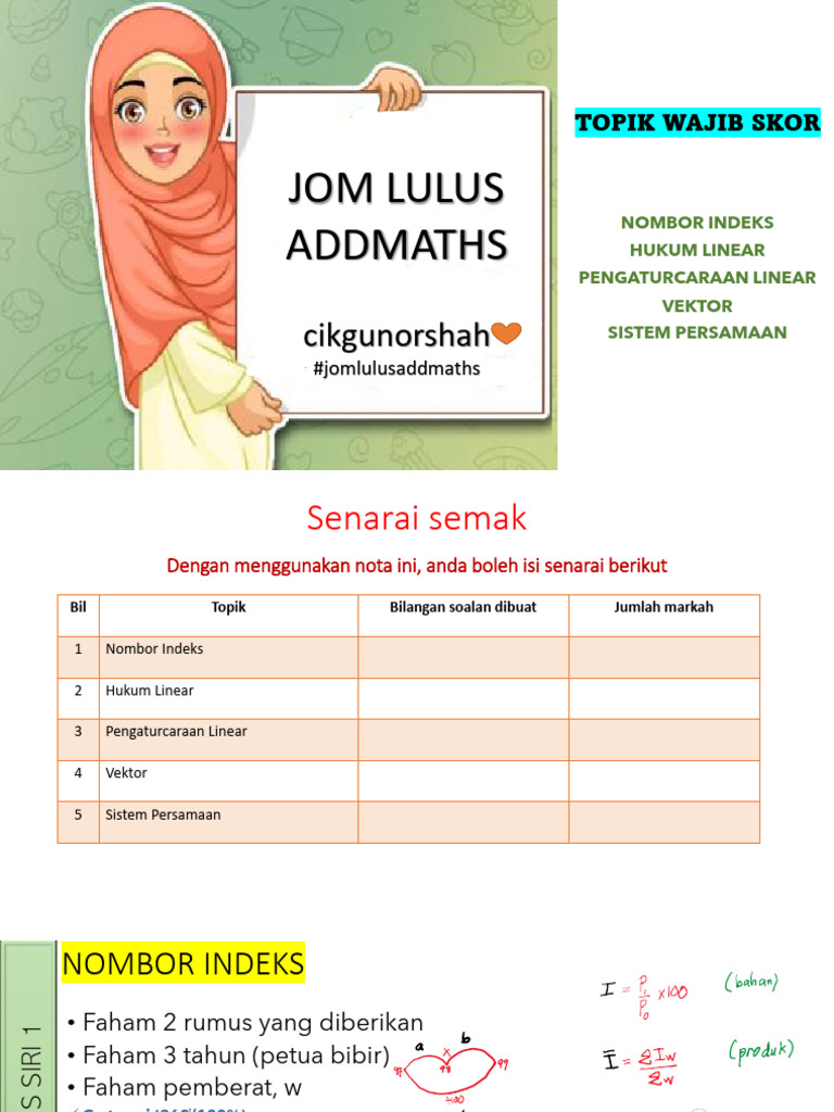 Wajib Lulus Addmath Siri 1 | PDF