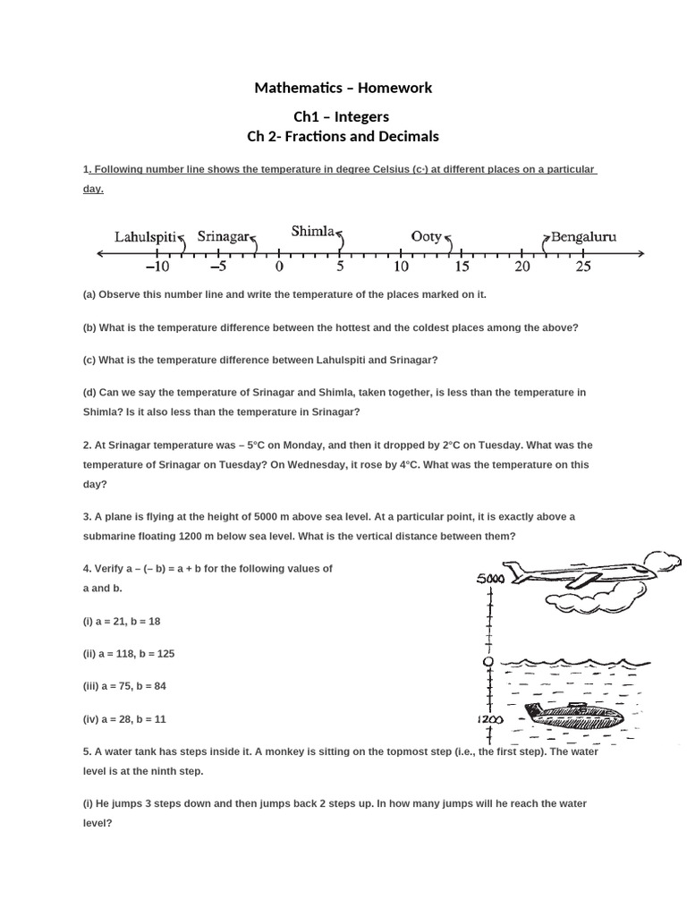 Mathematics Homework CH 1 and 2 | PDF Mathematics Homework CH 1 and 2 | PDF
