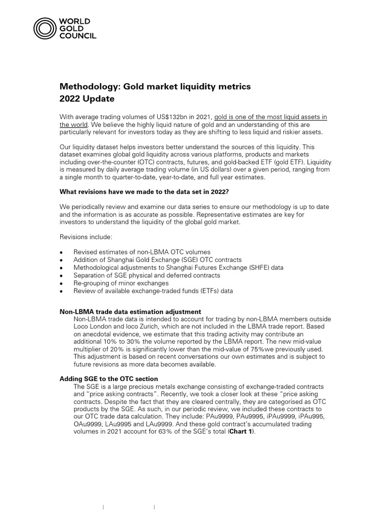 Liquidity Page Methodology Note - 2022 | PDF
