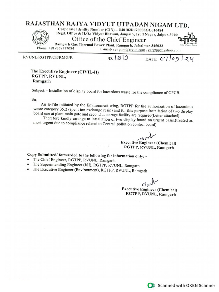 Installation of Display Board | PDF