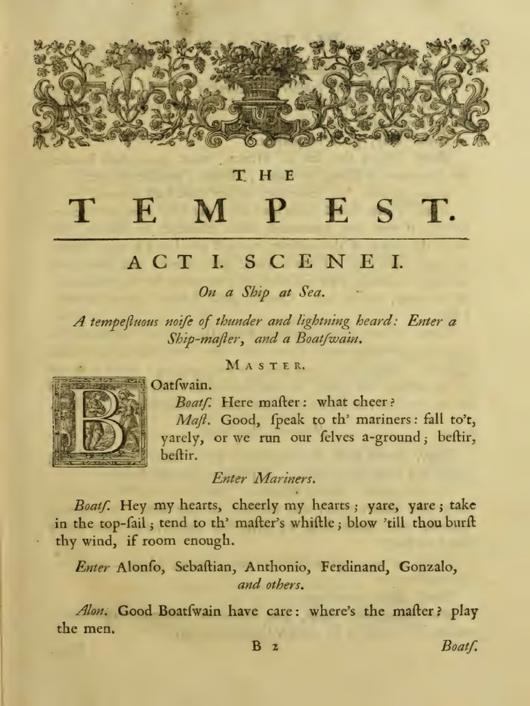 Rowe Edition Tempest Act 1 | PDF | Art | Poetry