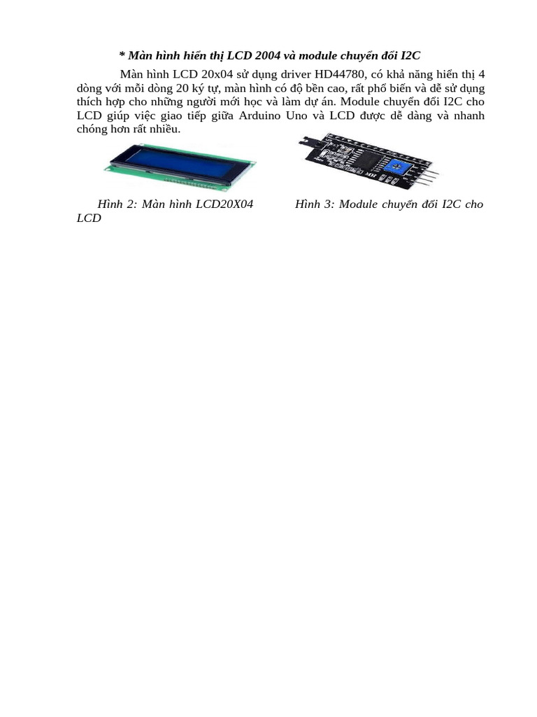 LCD and I2c | PDF