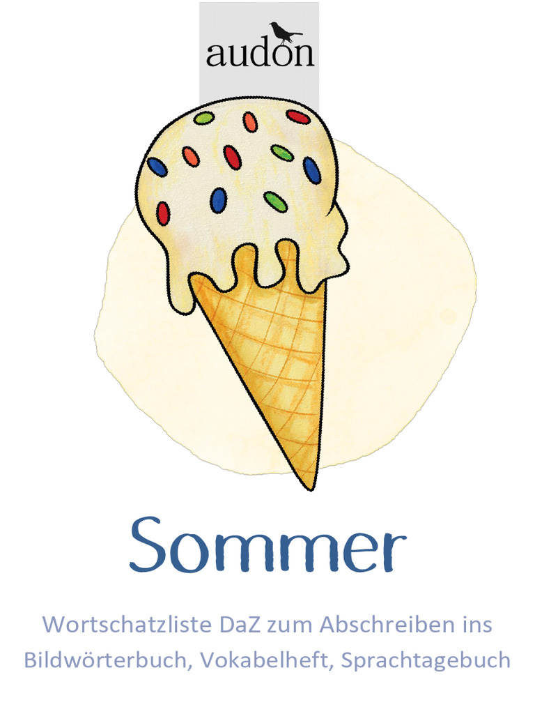 A020 072 01 002 - Sommer - Wortschatzliste | PDF