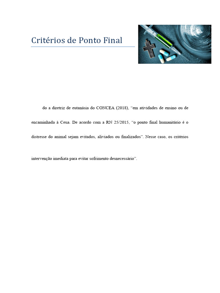 AULA 34 - Critérios de Ponto Final | PDF