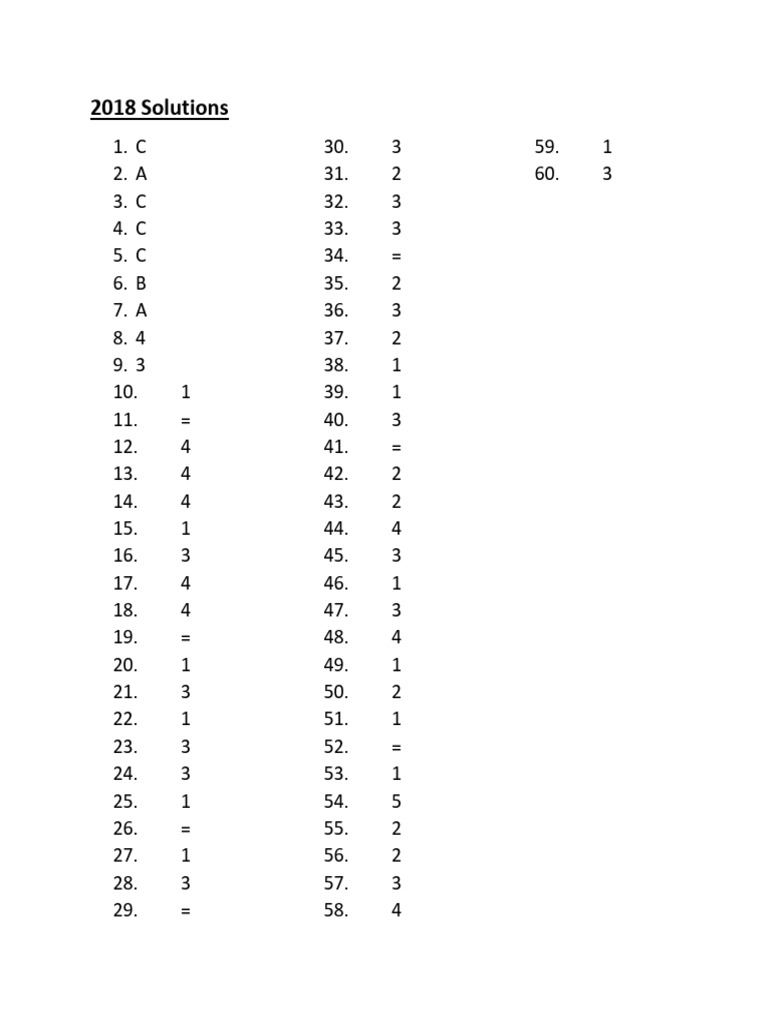 Solutions 2018 | PDF