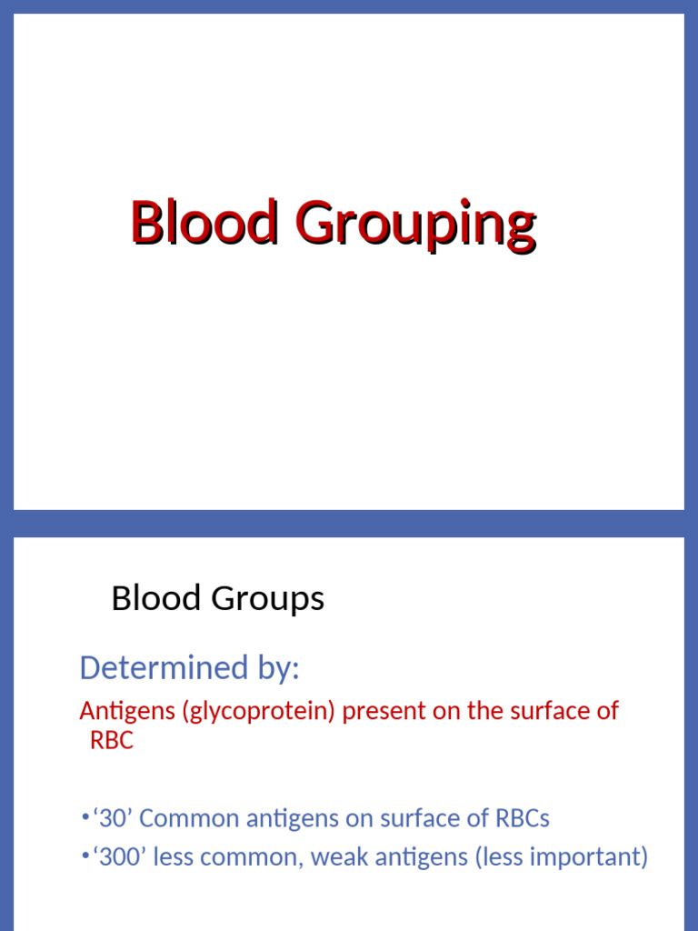 Blood Types | PDF