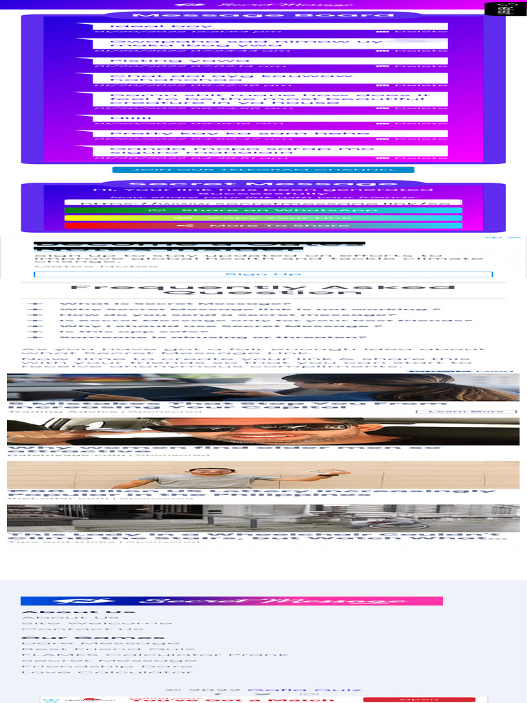 Secret Message 2022 Get Anonymous Message From Your Friends | PDF ...