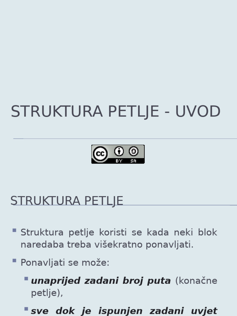 13 CPP Struktura Petlje Uvod | PDF