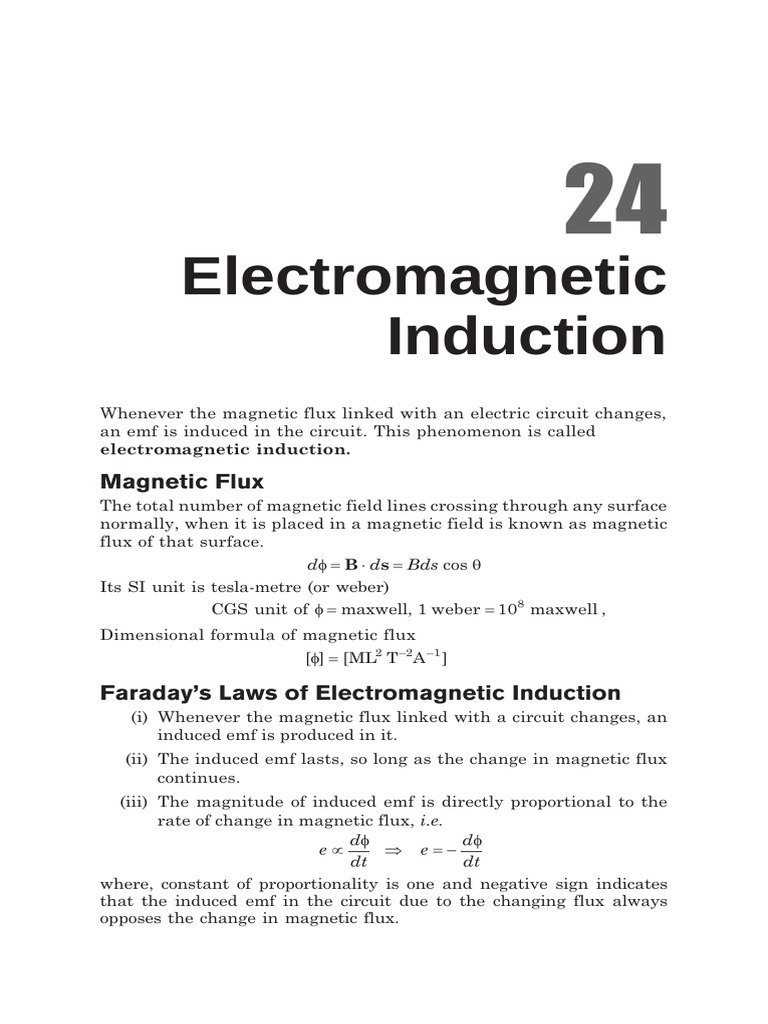 Electromagnetic Induction | PDF