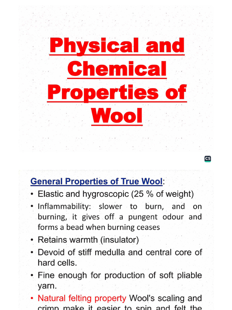 Wool Properties | PDF