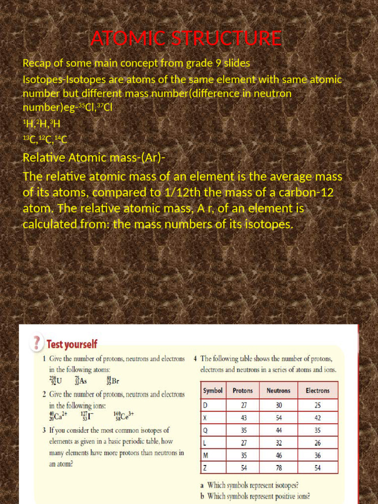Atomic Structure | PDF