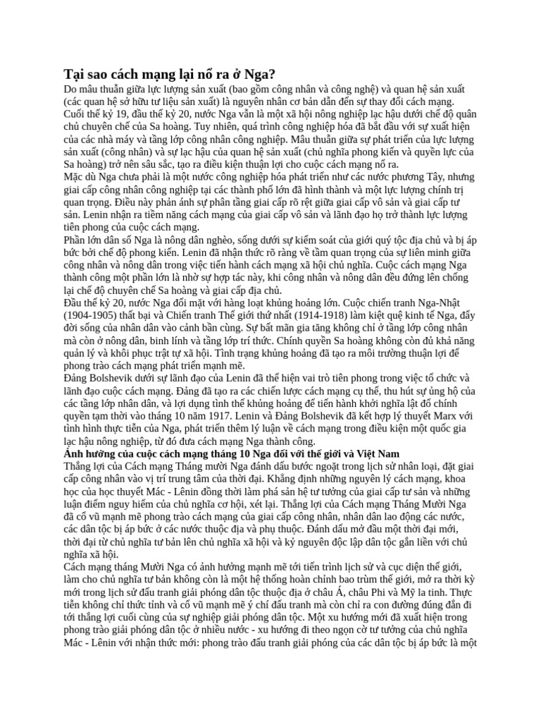 T I Sao Cách M NG L I N Ra Nga | PDF