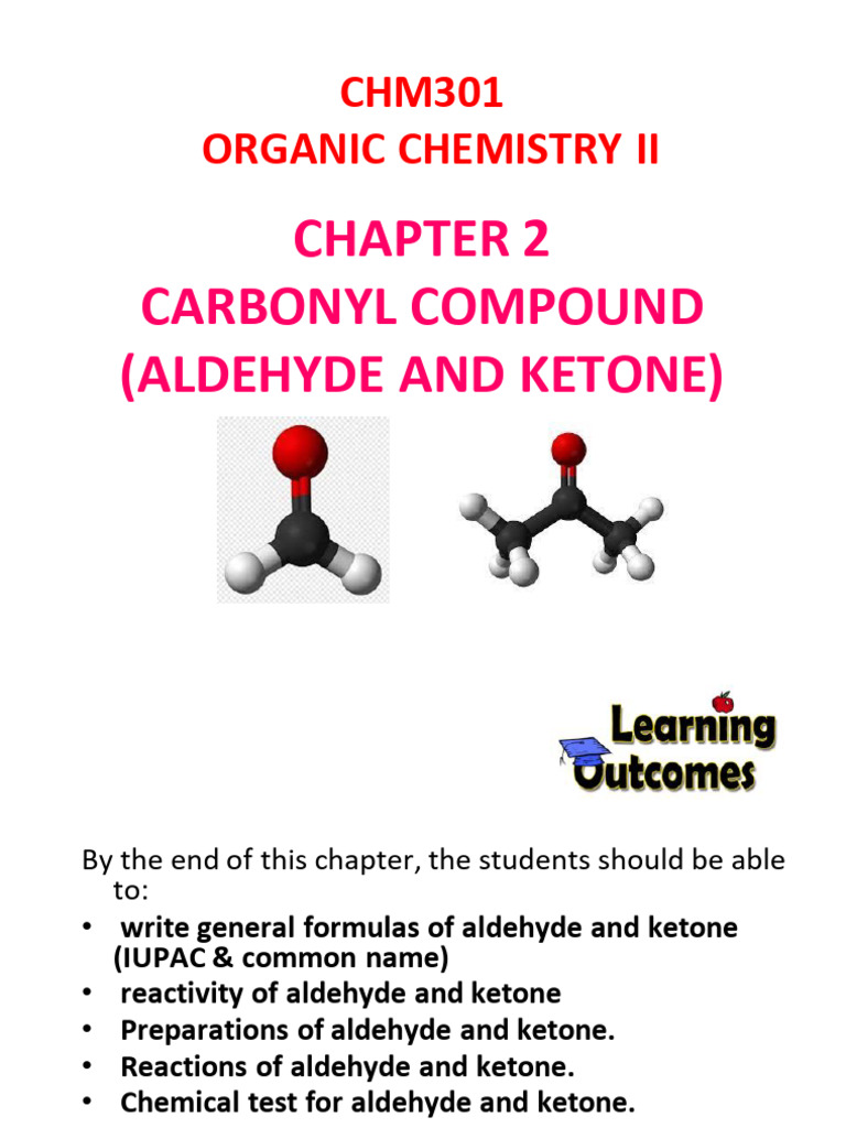 Chapter 2 - Carbonyl Compounds 2024 2 | PDF | Aldehyde | Ketone