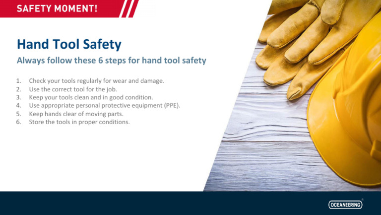 Hand Tool Safety | PDF