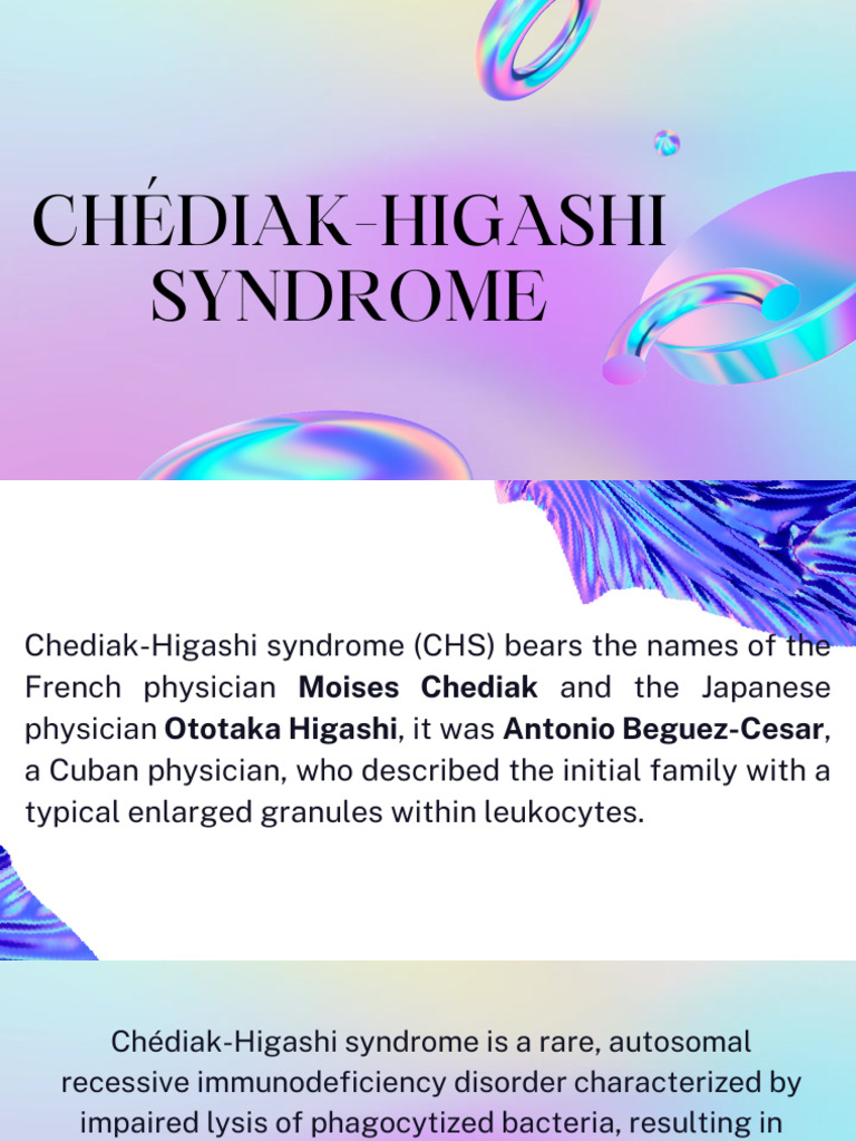 Chediak-Higashi Syndrome | PDF | Immunology | Medical Specialties